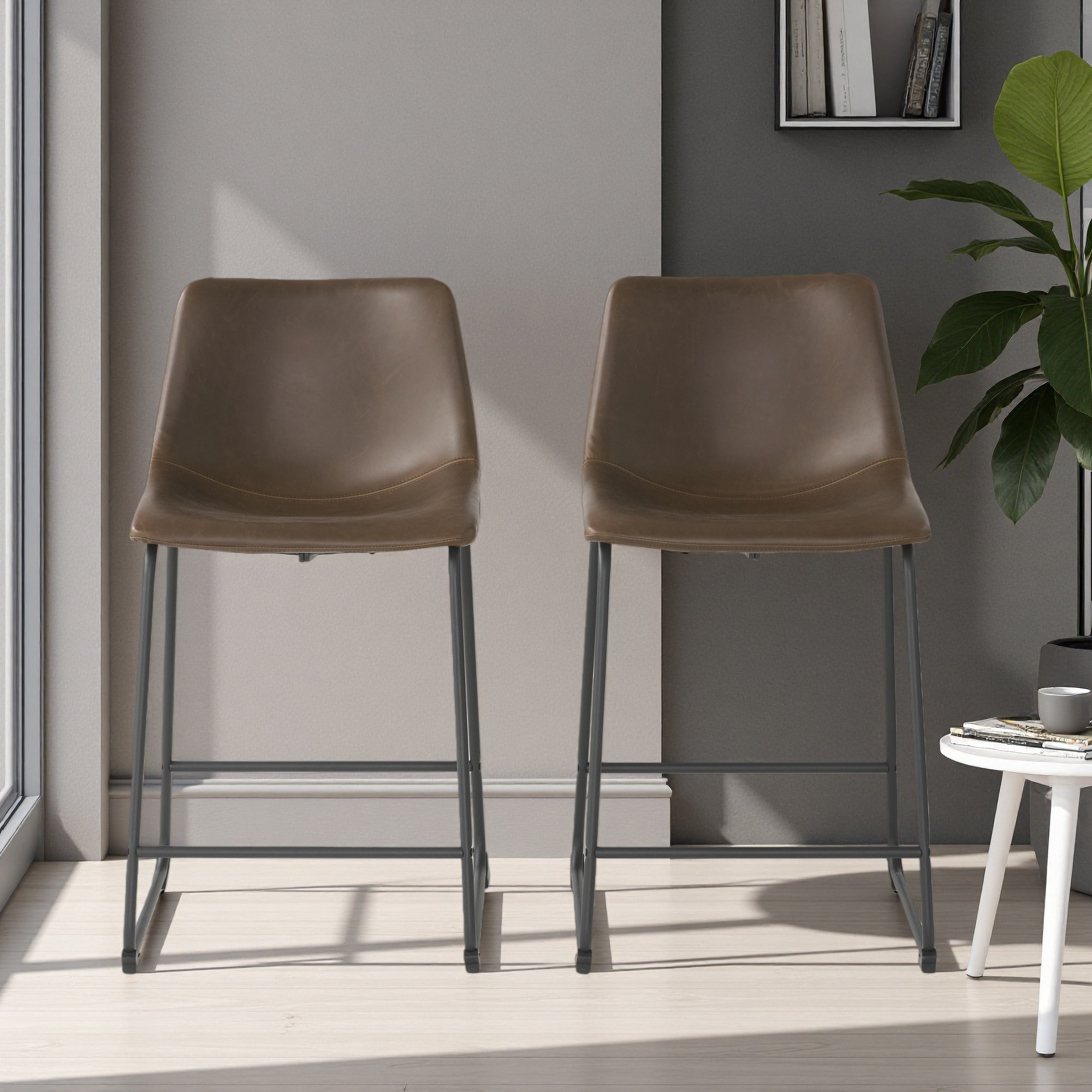 Bay Isle Home™ Vintage Style 24-Inch Counter Stool (Set Of 2) | Wayfair