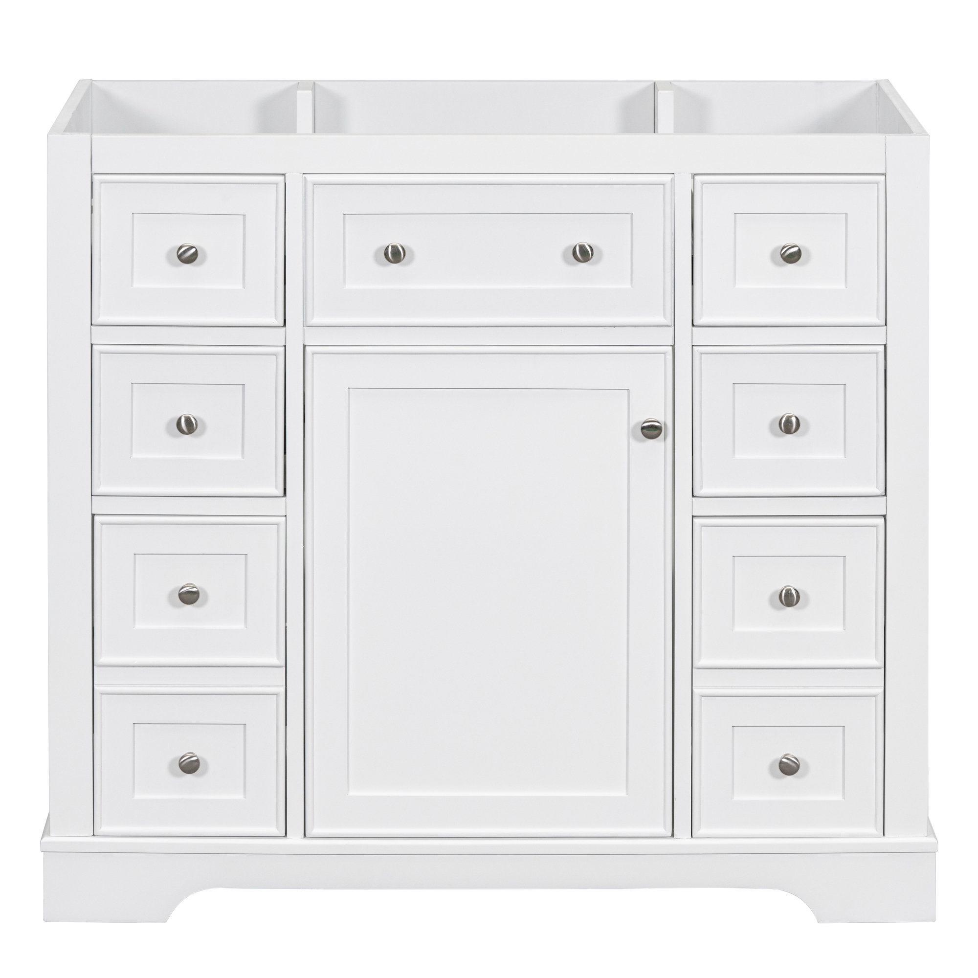 Wildon Home® Nahili 35.6'' Single Bathroom Vanity Base Only in White ...