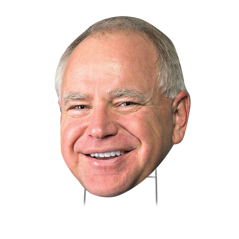 Advanced Graphics Tim Walz OUTDOOR Head Yard Sign | Wayfair