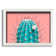 Gracie Oaks Ardoch Teal Cactus - Single Picture Frame Print | Wayfair.co.uk