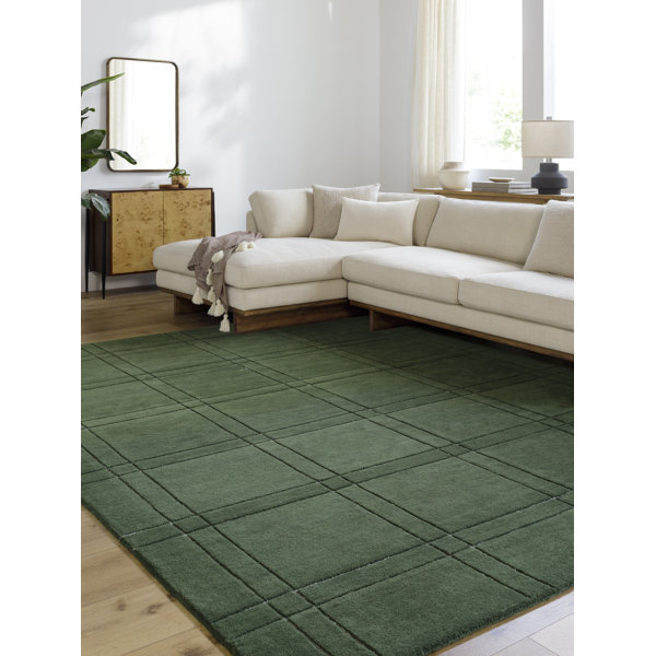 Hokku Designs Sioeli Hand Tufted Wool Plaid Indoor Rug & Reviews ...