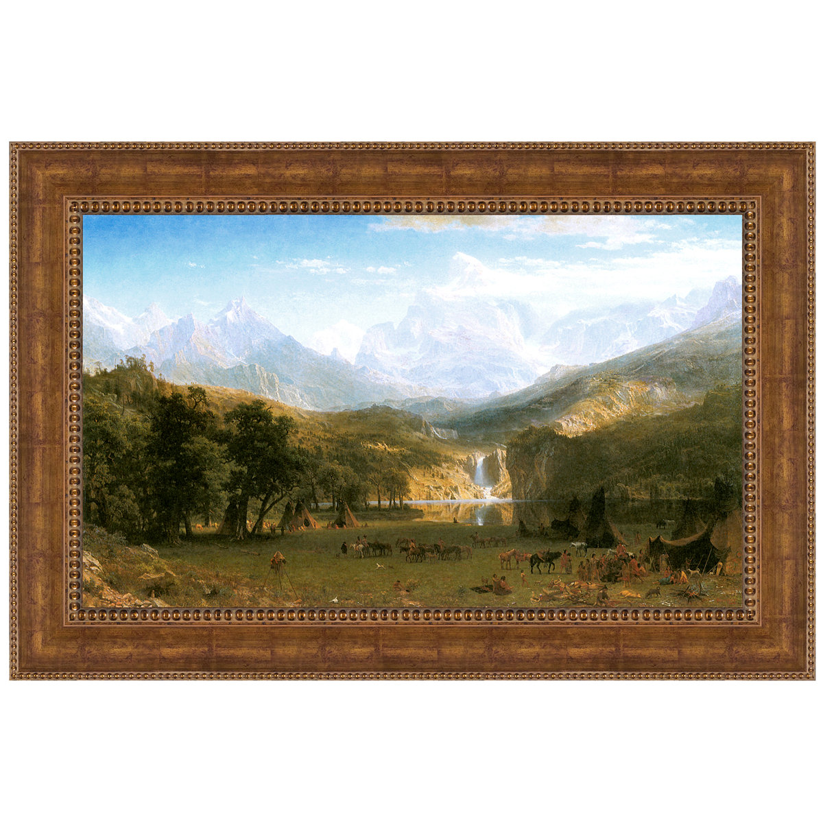 Vault W Artwork The Rocky Mountains Lander's Peak 1863 by Albert ...