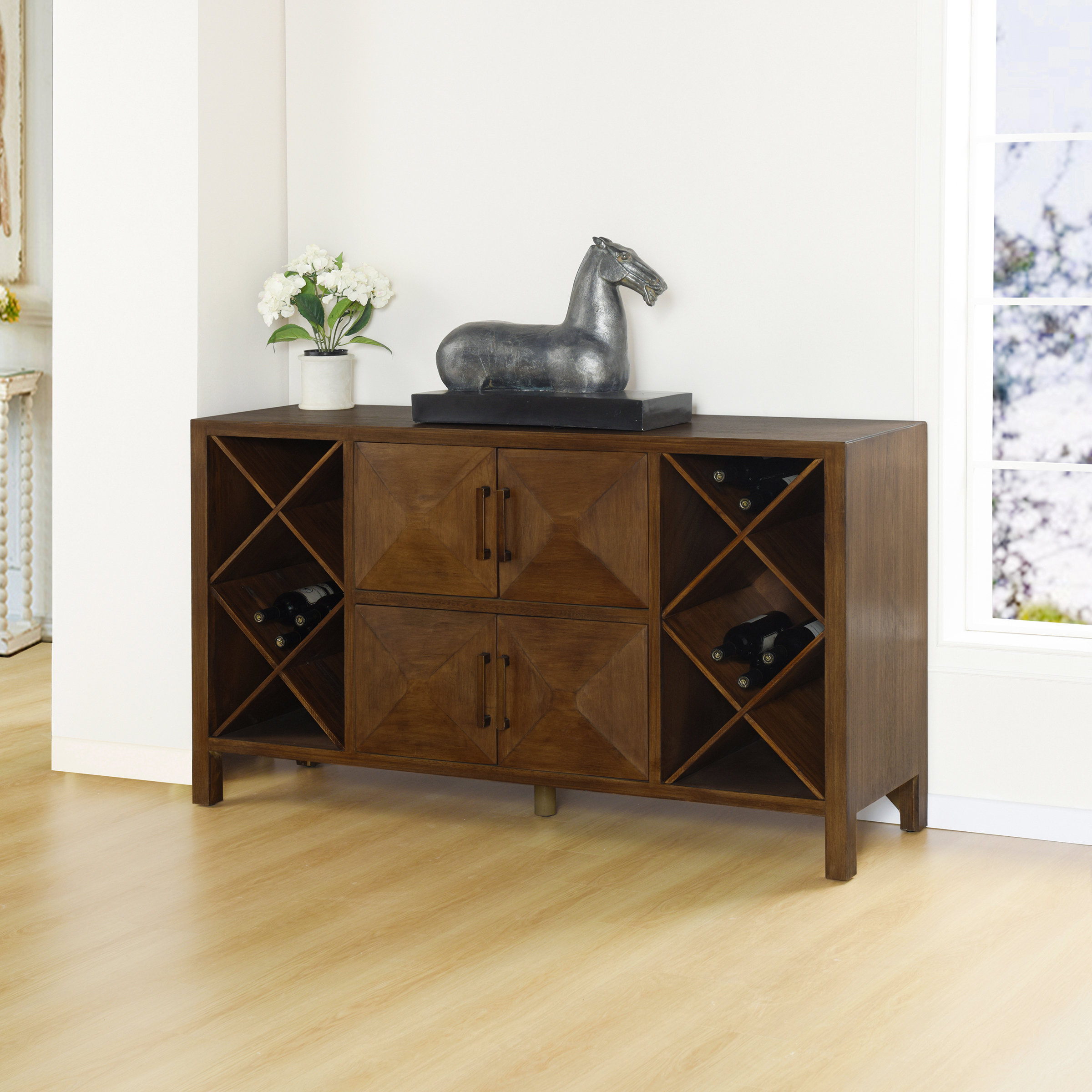 Loon Peak® Norman Wyatt Home - Nyack - Four Door Cabinet Buffet With ...