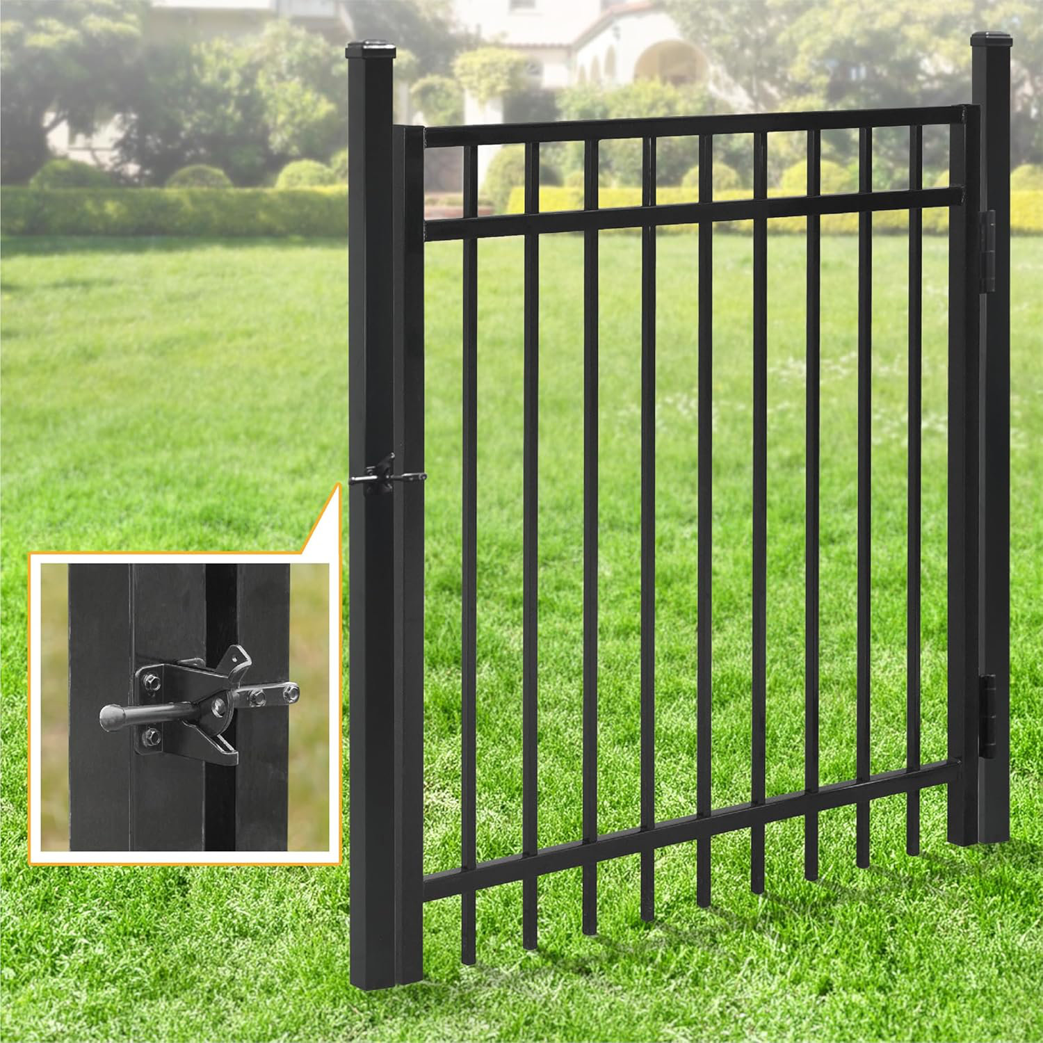 Fencer Wire Heavy Duty 52FT Pinnacle Fence Barrier Kit with 4/5/6FT H X ...