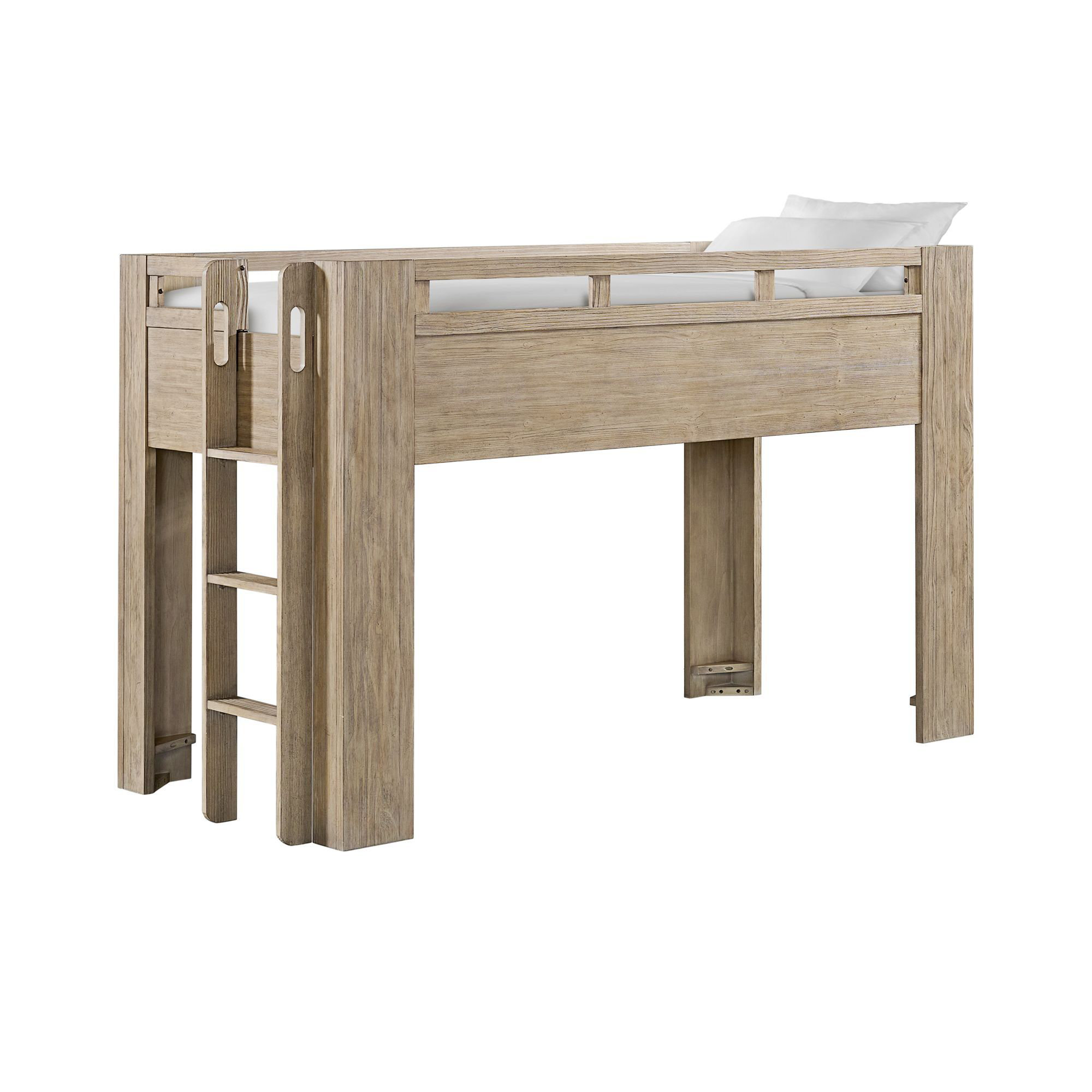 Birch Lane™ Albie Pine Low Loft Bed | Birch Lane
