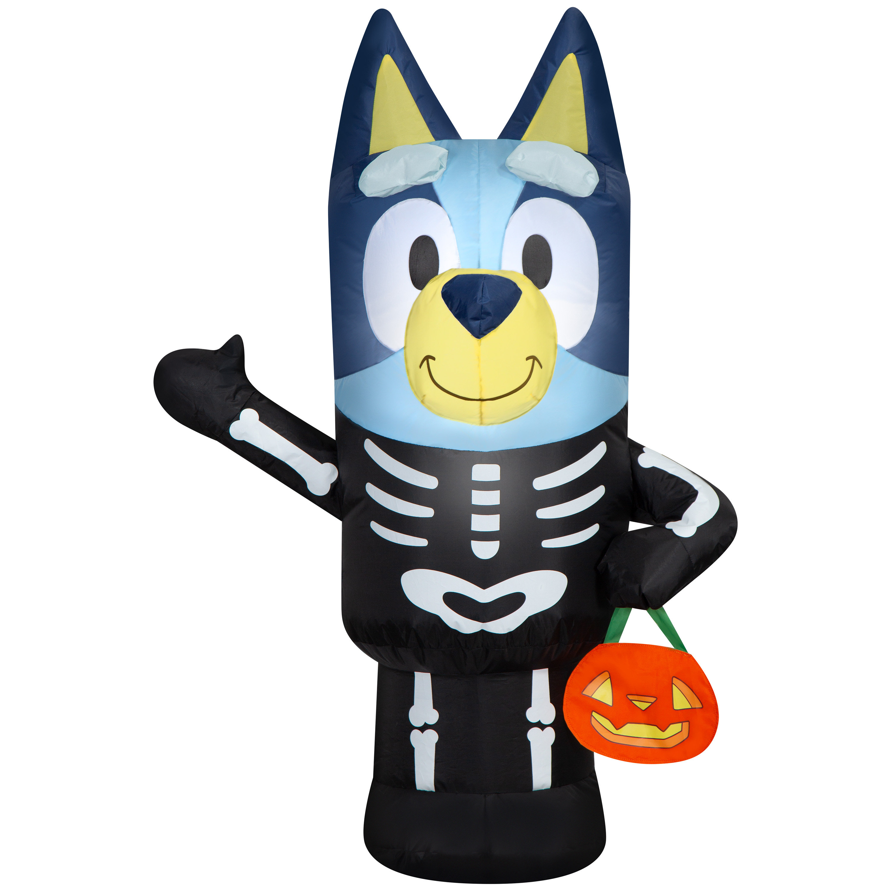 Gemmy Industries Airblown Bluey in Skeleton Costume Bluey | Wayfair
