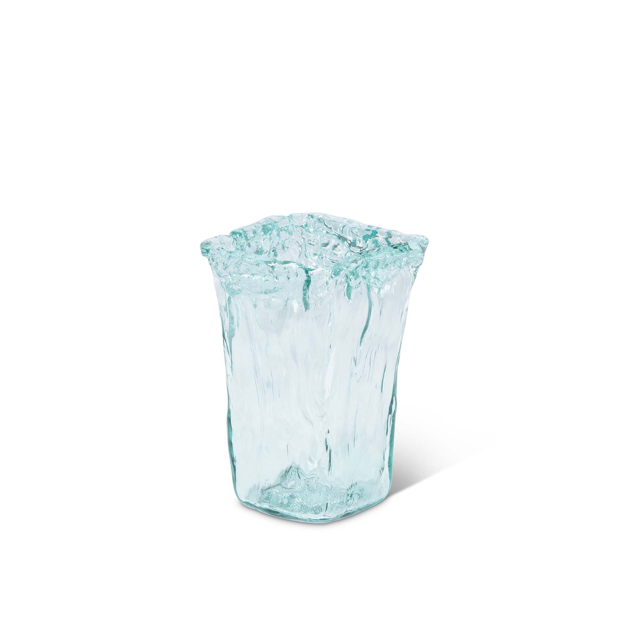 Park Hill Collection Oceana Organic Glass Square Vase | Wayfair