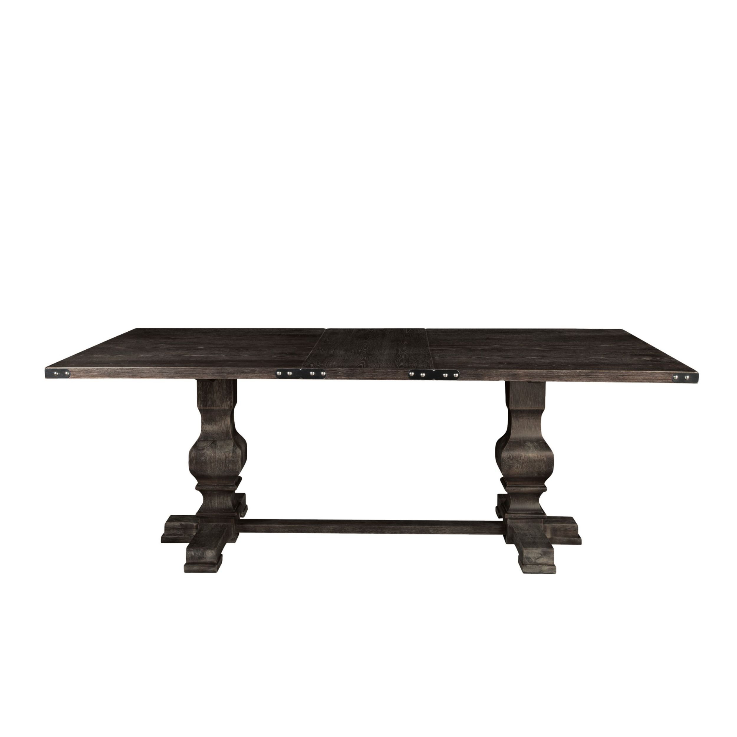 Charlton Home® Tyler 88 Inch Classic Rectangular Dining Table, Rubberwood, Natural Brown | Wayfair