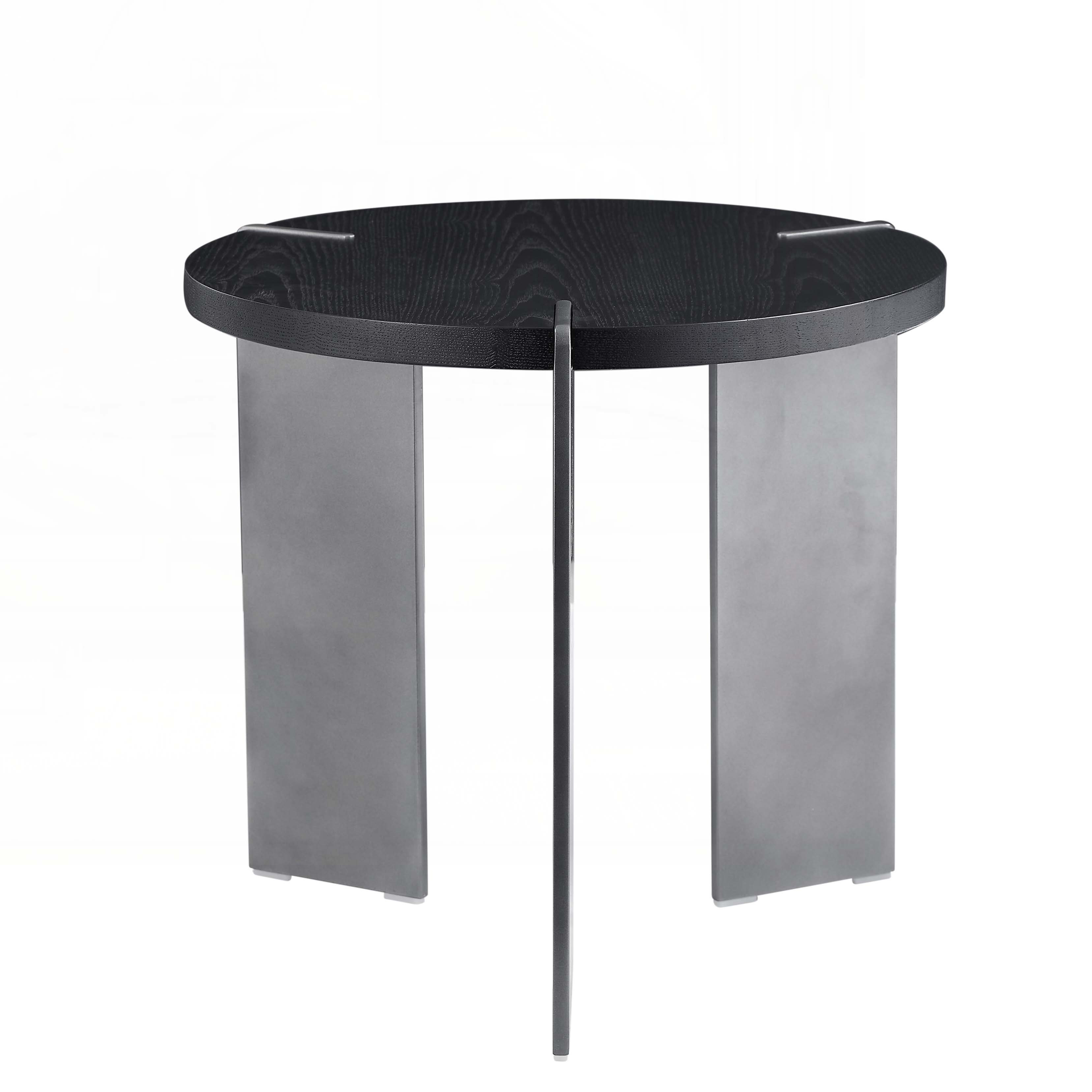 George Oliver Coffee Table With Oak Wood Surface , Black Metel Feet ...