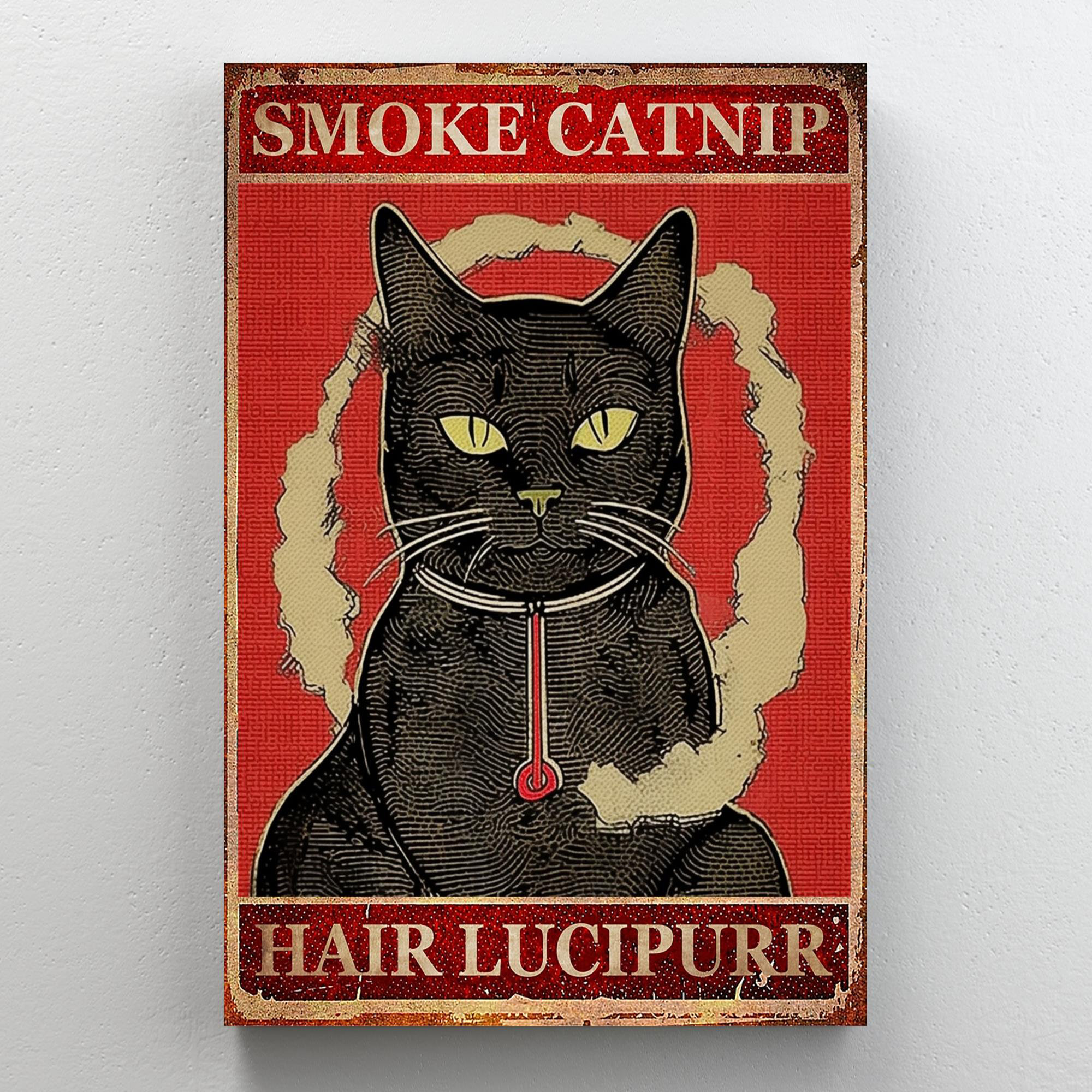 Trinx Cat Smoke Catnip Hair Lucipurr On Canvas Graphic Art - Wayfair Canada
