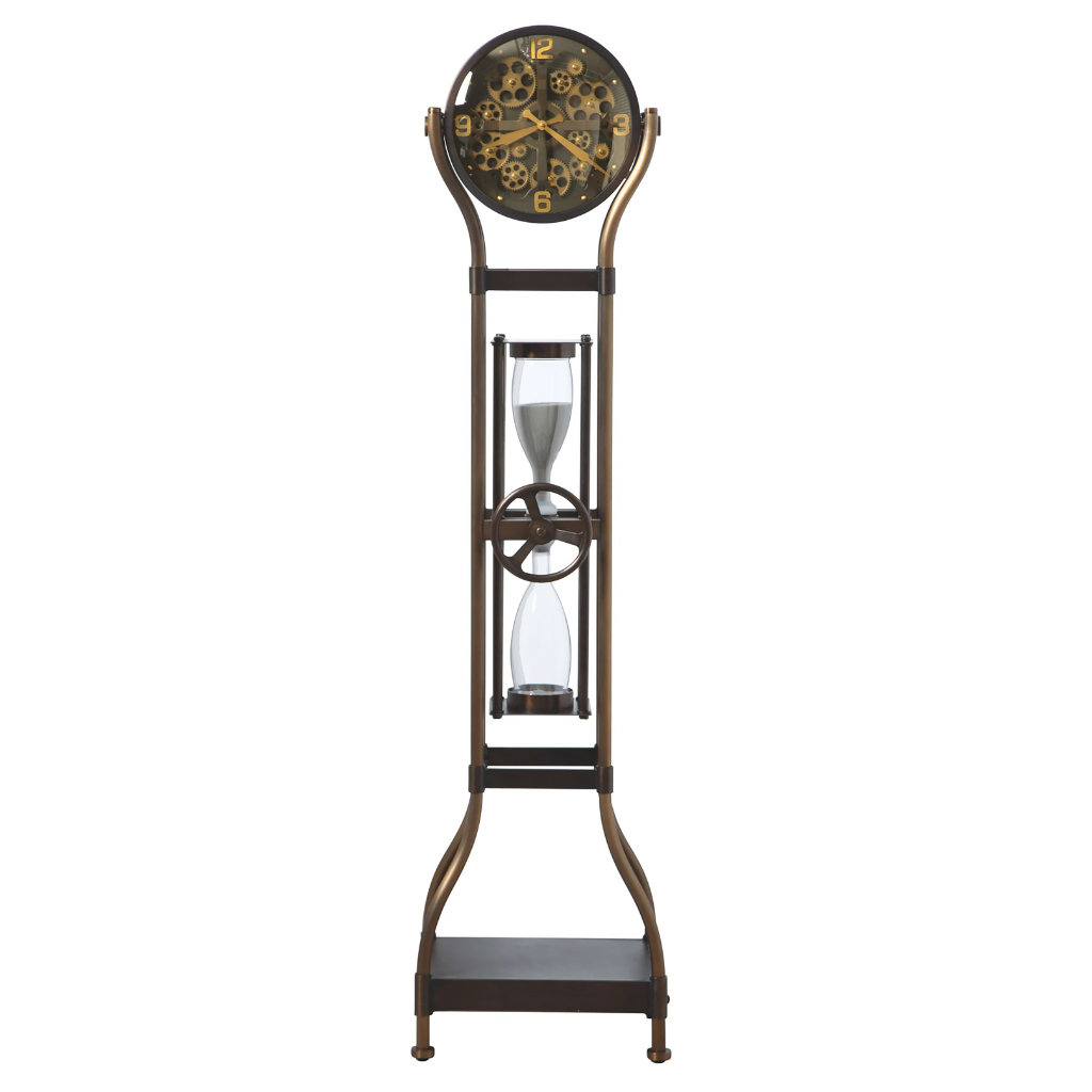 Howard Miller® Hourglass IV 28" Aged Bronze Metal Grandfather Clock ...