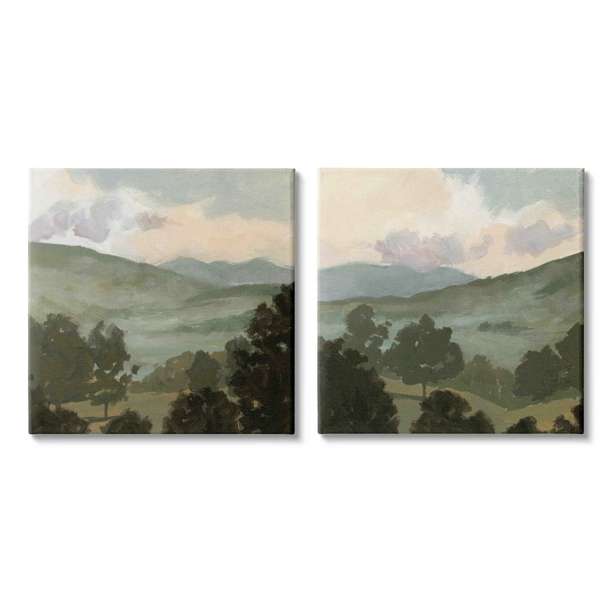 Millwood Pines Rural Hills Landscape by Victoria Barnes - 2 Piece ...