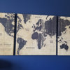 Three Posts™ " Old World Map " 3 - Pieces on Canvas & Reviews | Wayfair