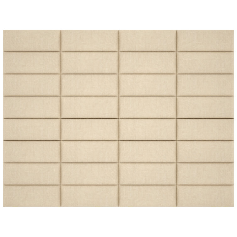 Vant Panels Microsuede Wall Paneling in Neutral Sand | Wayfair