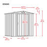 Arrow EZEE Shed Steel Storage 6 x 5 ft. Galvanized Low Gable & Reviews ...