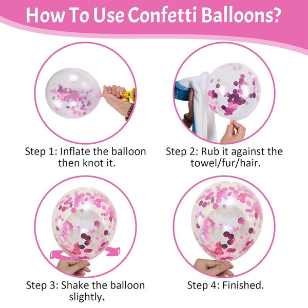 The Party Aisle™ Pink Balloons Set, 50 Pcs 12 Inch Metallic Pink Pastel ...