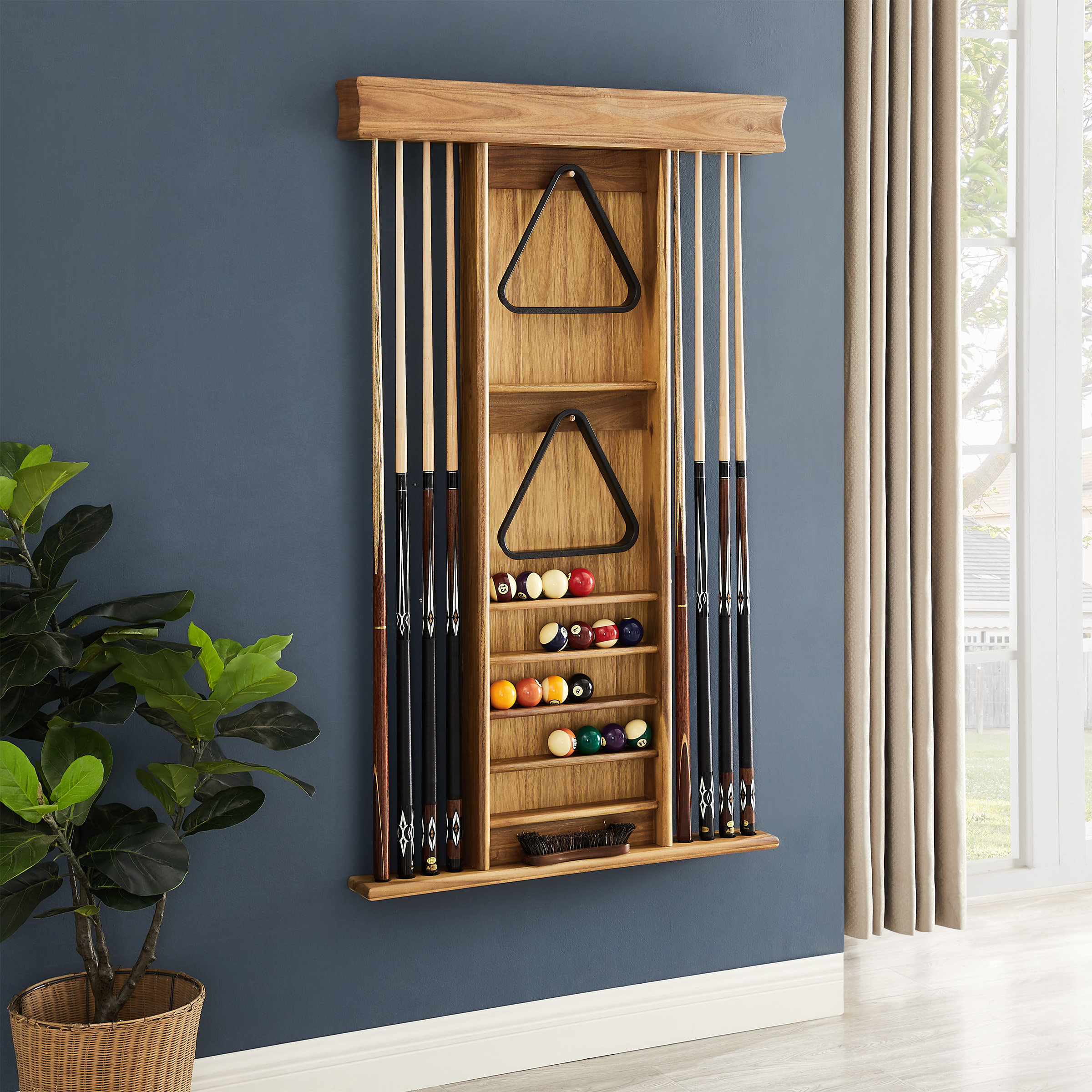 Imperial International Deluxe Billiard Wall Rack & Reviews | Wayfair