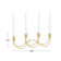 Cosmoliving By Cosmopolitan Gold Metal Contemporary Candelabra ...