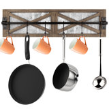 Wall Mounted Pot Racks You'll Love | Wayfair
