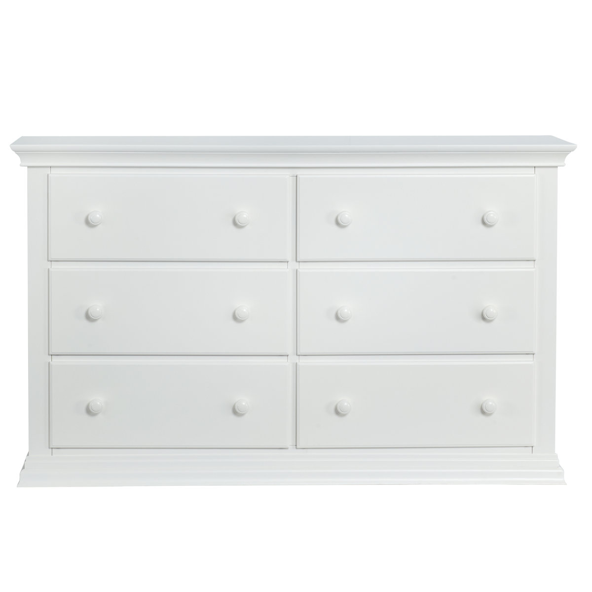 Suite Bebe Universal Large Hardwood Fully Assembled 6 Drawer Double ...