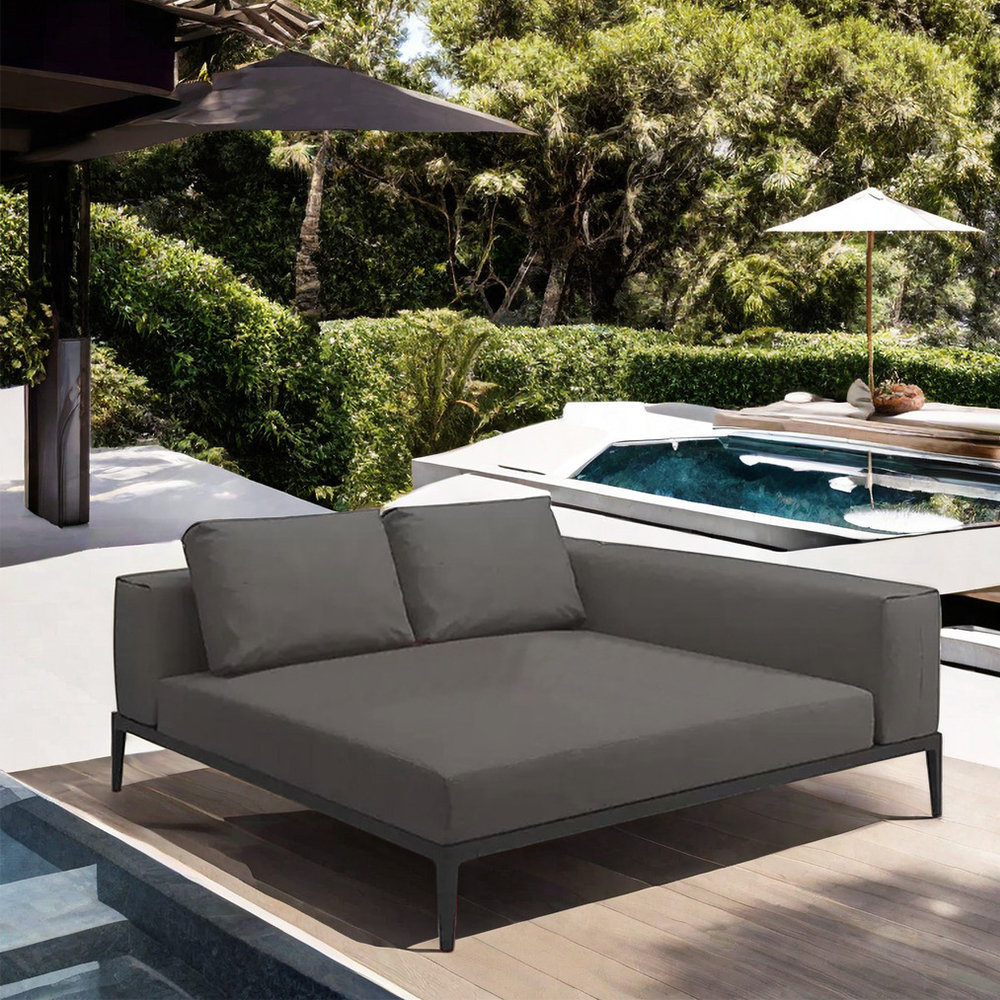 Elegant Home Furnishings.s Aluminum Frame Patio Daybed 70.87 Outdoor ...