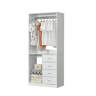 Ebern Designs Alinda Closet Organizer System with Drawers and Hanging ...