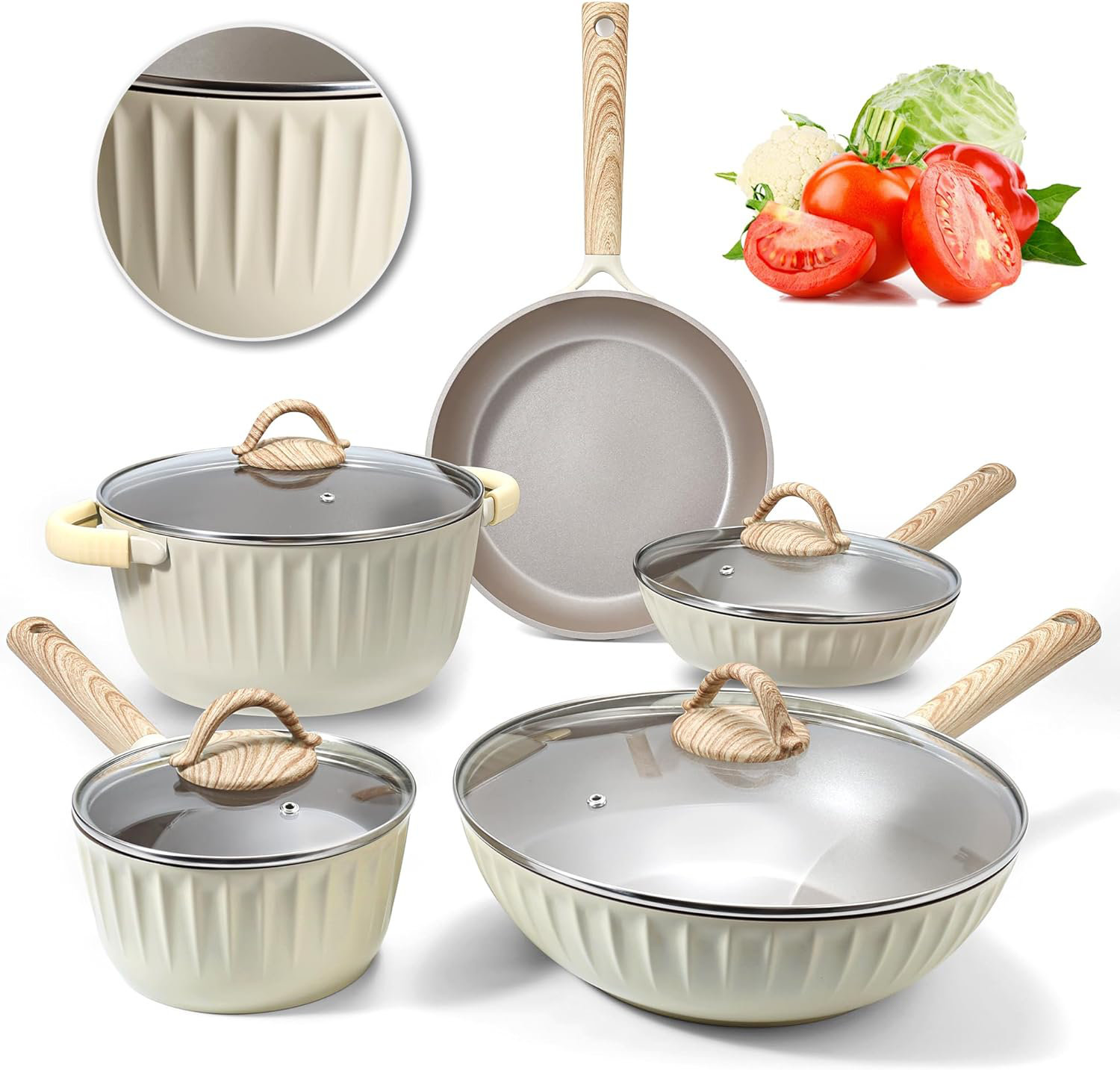 CG INTERNATIONAL TRADING 9 - Piece Cookware Set | Wayfair