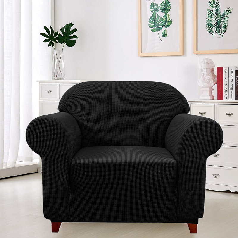 Winston Porter Elegant Box Cushion Armchair Slipcover & Reviews | Wayfair