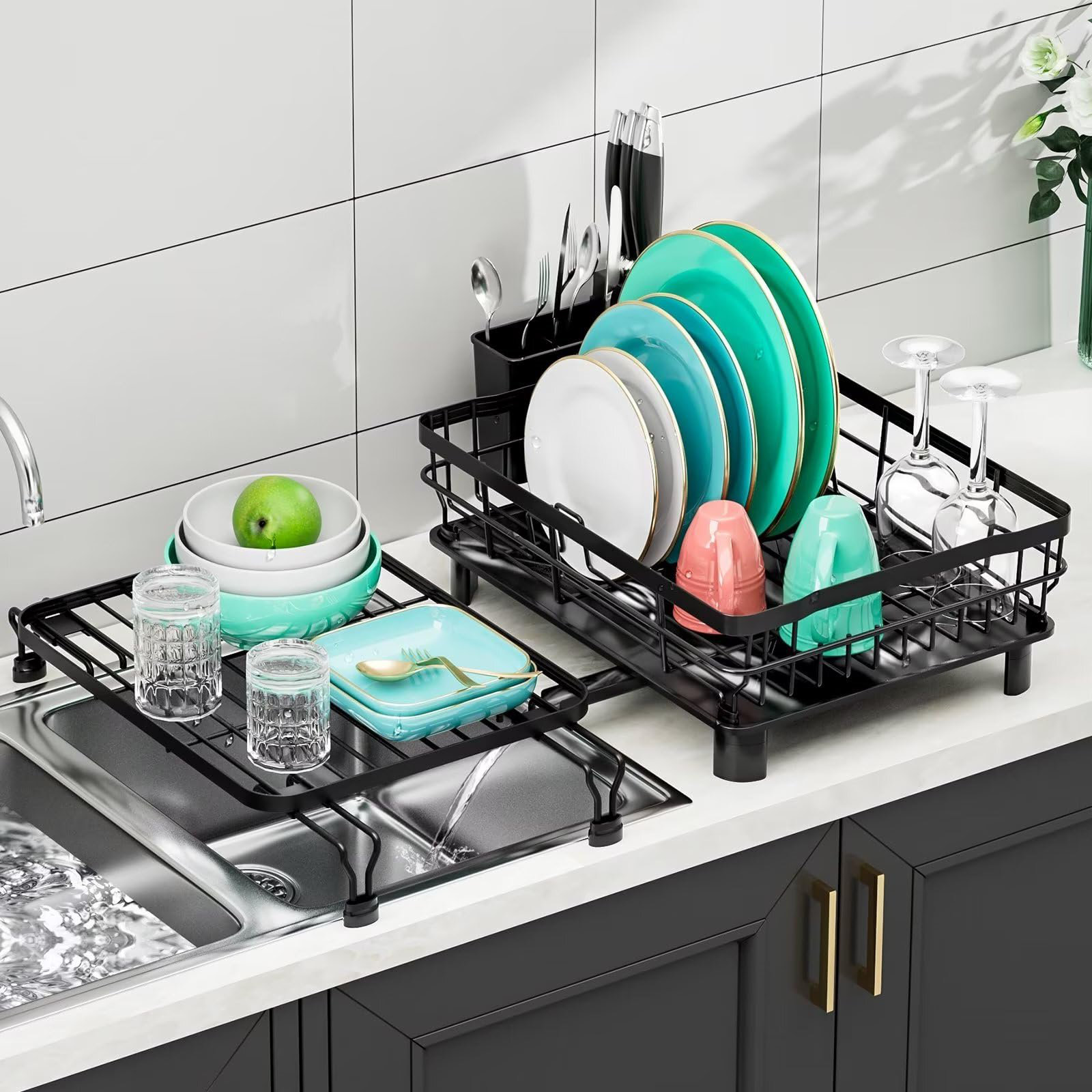 QOLFER Adjustable Dish Rack | Wayfair