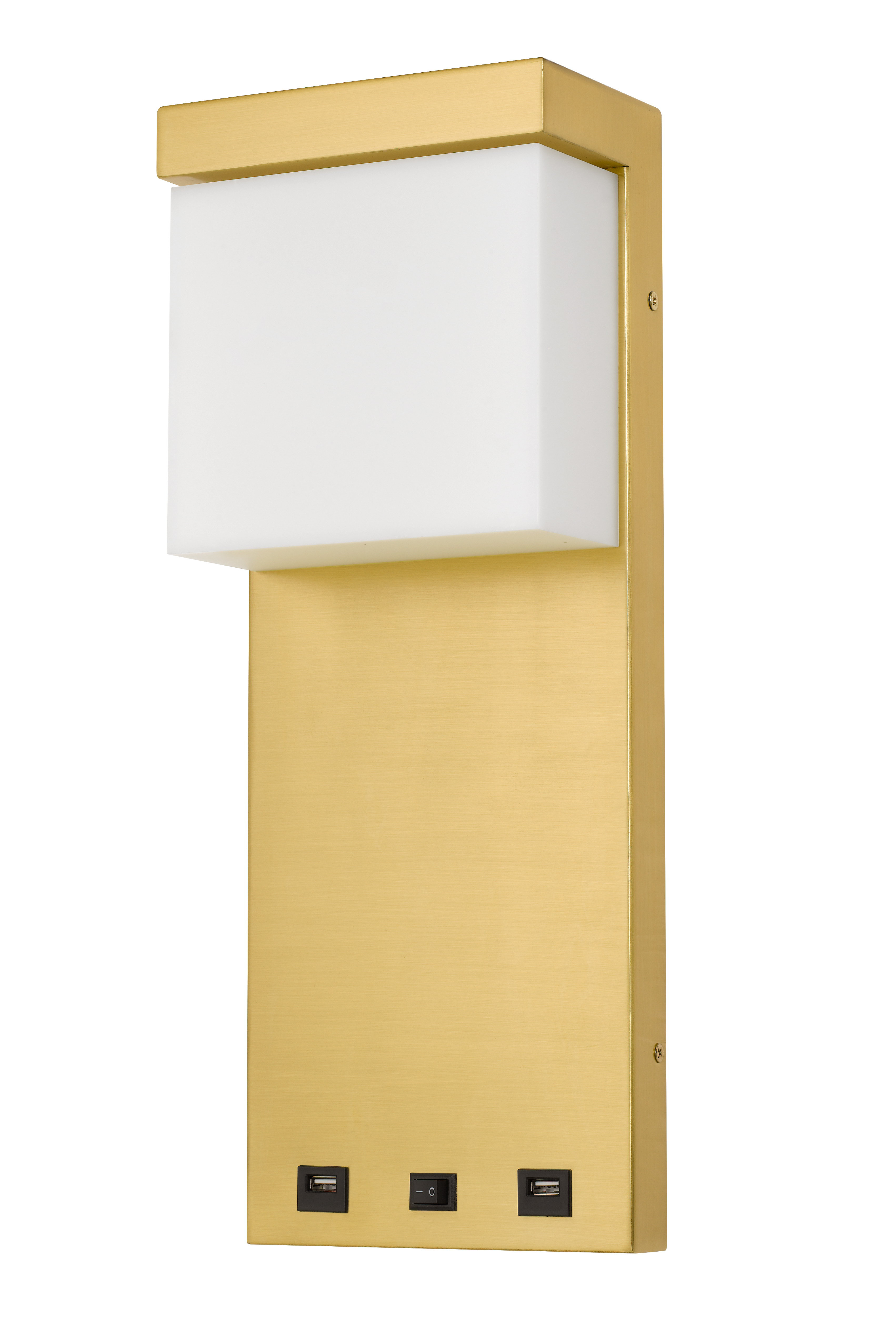 Cal Lighting 1-Light LED Dimmable Gold Flush Mounted Sconce | Wayfair