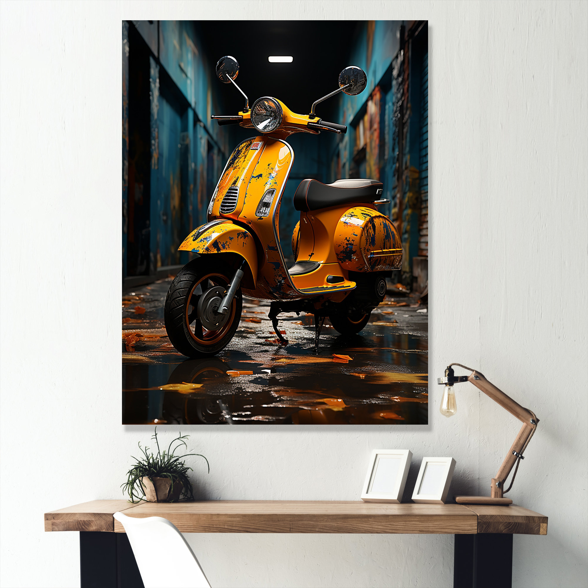 Williston Forge Scooter Escape I On Canvas Print - Wayfair Canada