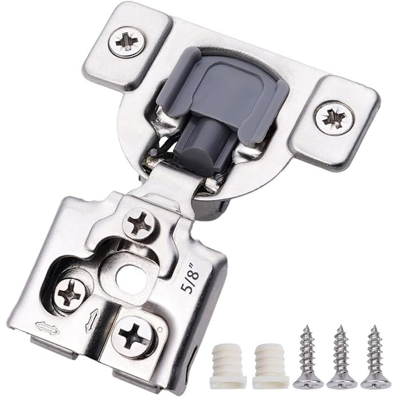 Decobasics 5/8" Overlay Satin Nickel Self Closing Kitchen Cabinet ...