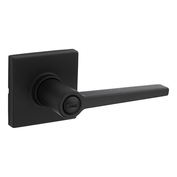 Kwikset Daylon Safelock Privacy Door Lever with Square Rosette ...