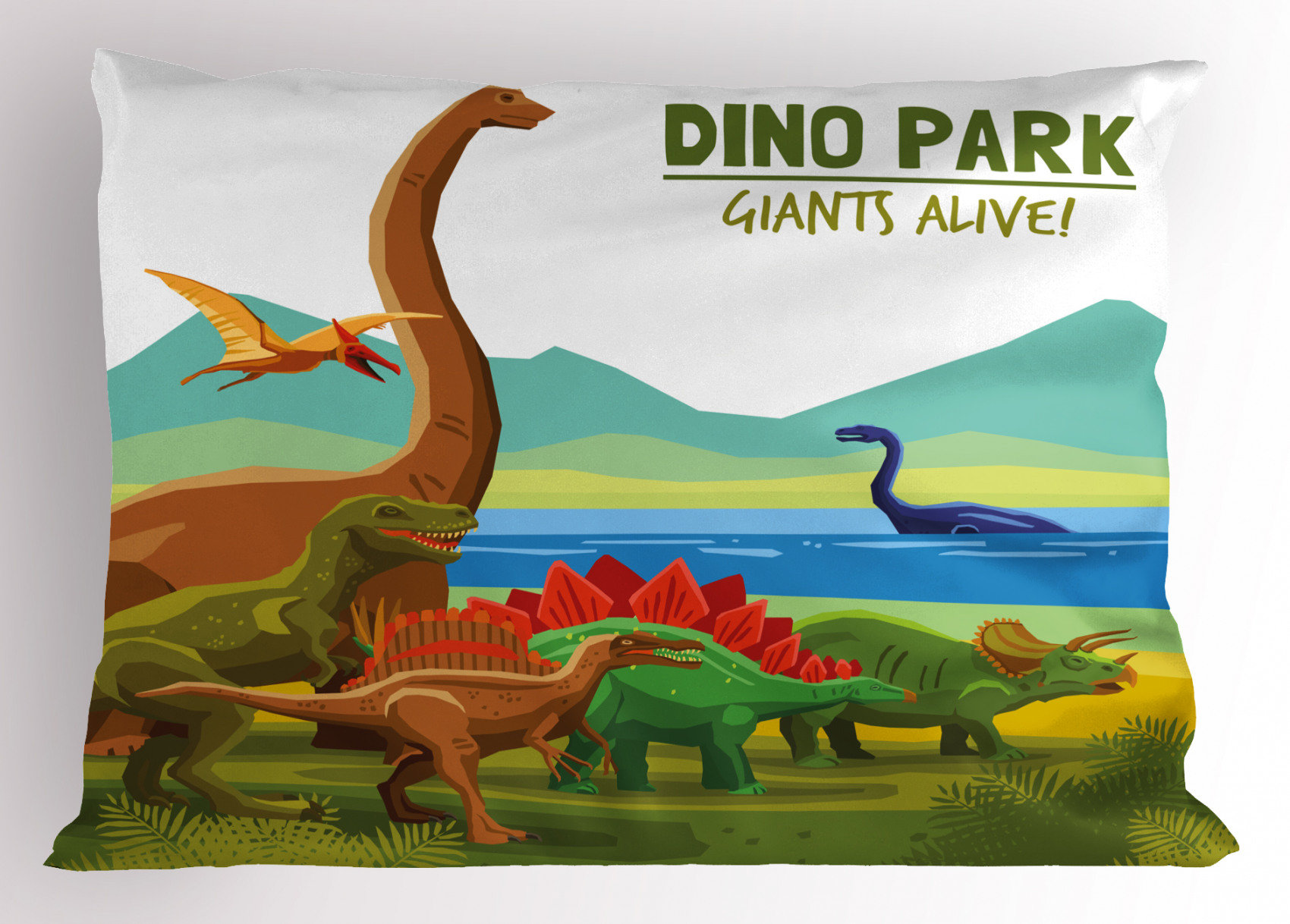 Ambesonne Dino Dinosaur Sham | Wayfair