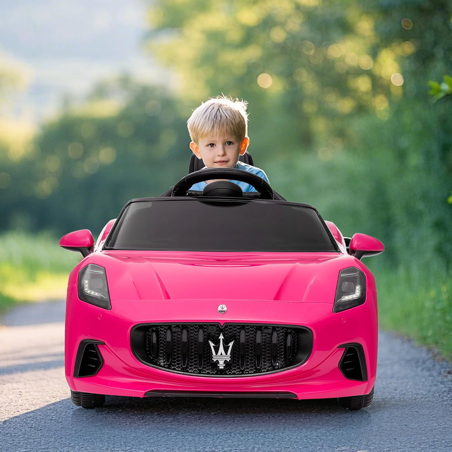 Yesurprise Ride On Car 12V Battery Powered Motorized Car For Kids With ...