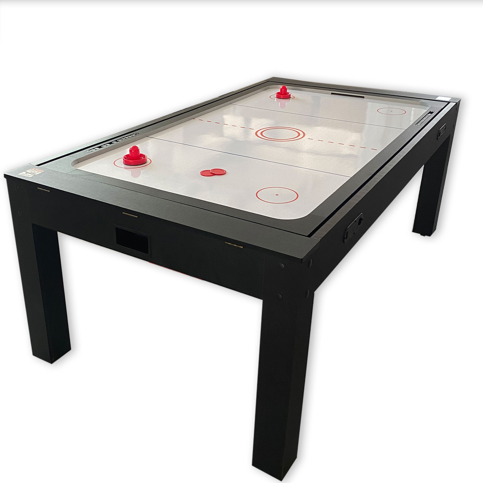 Simba USA Inc Pool Table 7ft Red + Air Hockey + Table Tennis + Table ...