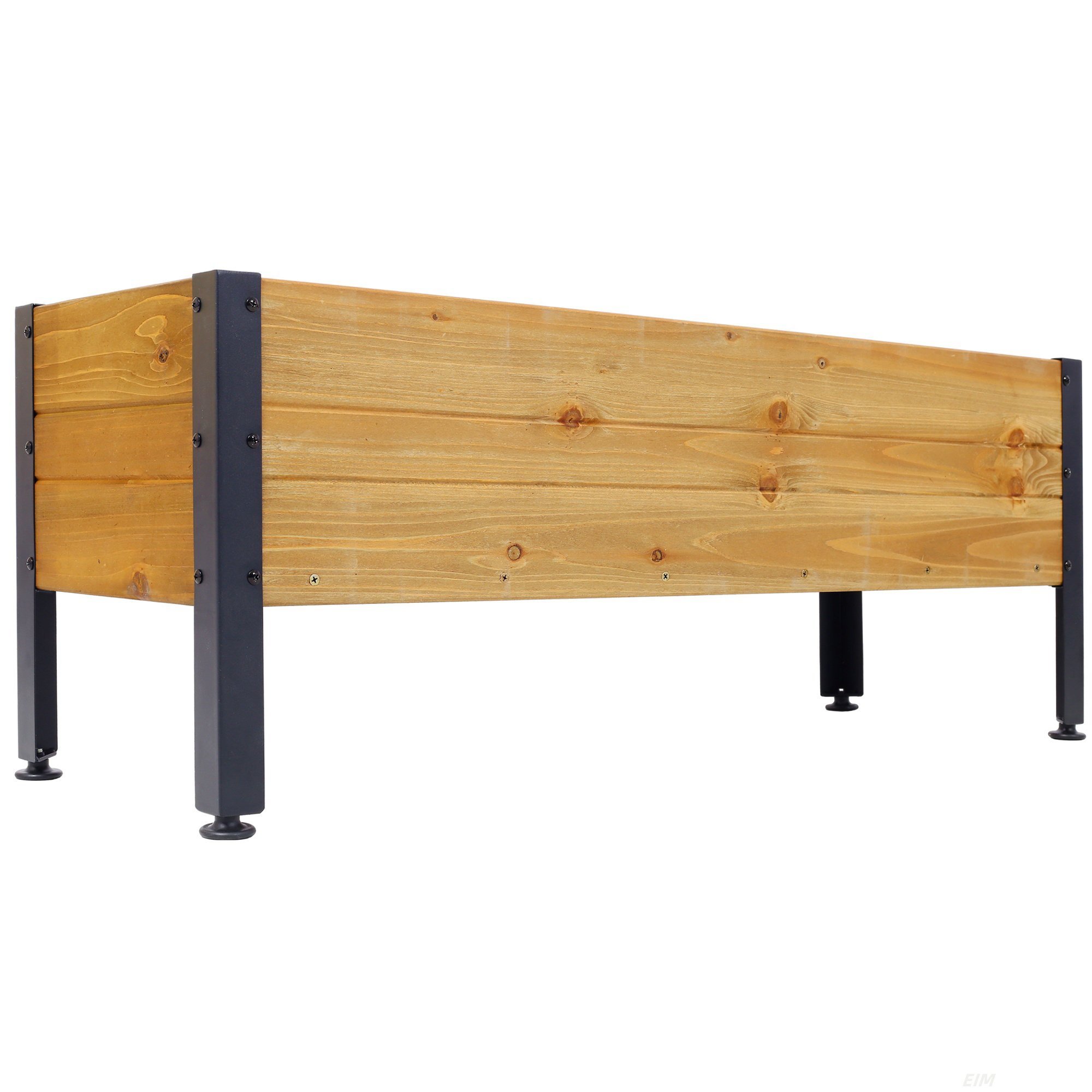 17 Stories Wood Rectangular Garden Planter Box Raised Bed Outdoor ...