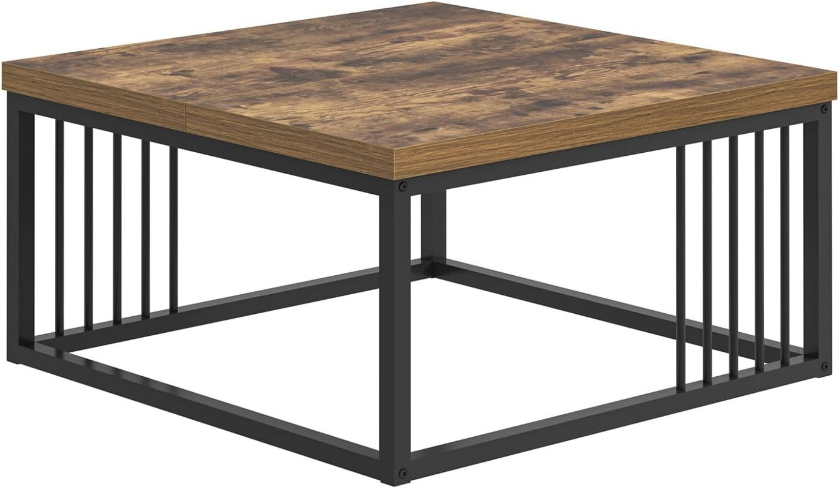 17 Stories Modern Coffee Table, Square Coffee Table, Industrial-Style ...