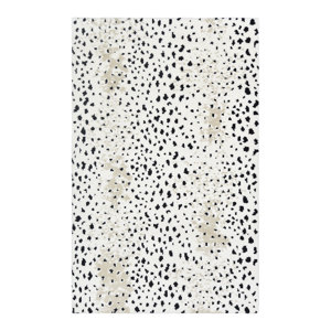 Solo Rugs Hand-Knotted Animal Print Area Rug in Ivory & Reviews | Perigold