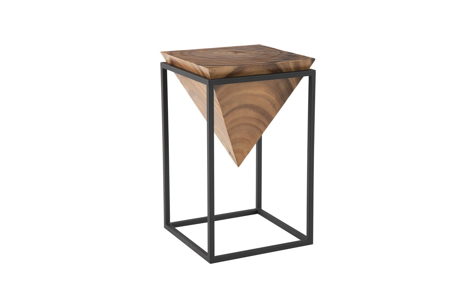 Phillips Collection Inverted Pyramid Side Table, Natural | Wayfair