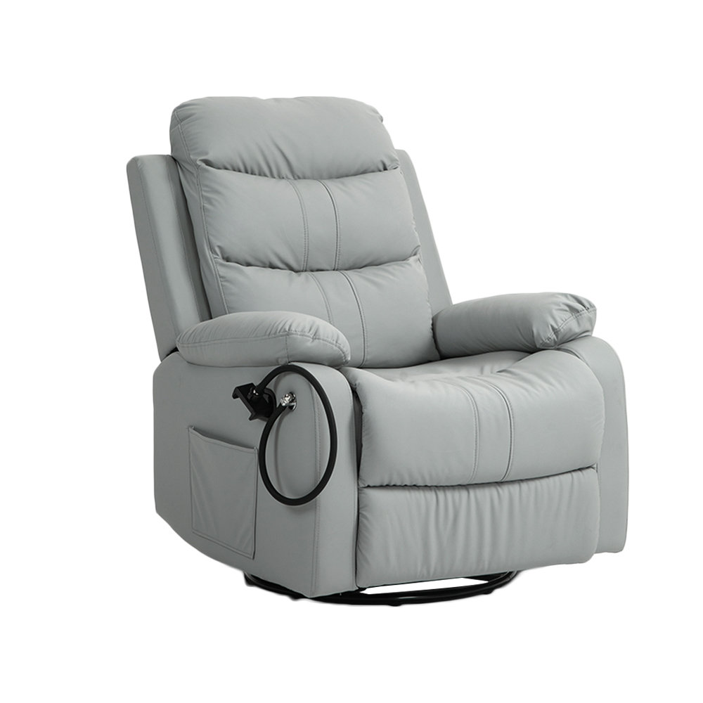 Hokku Designs Sharnea Faux Leather Recliner | Wayfair