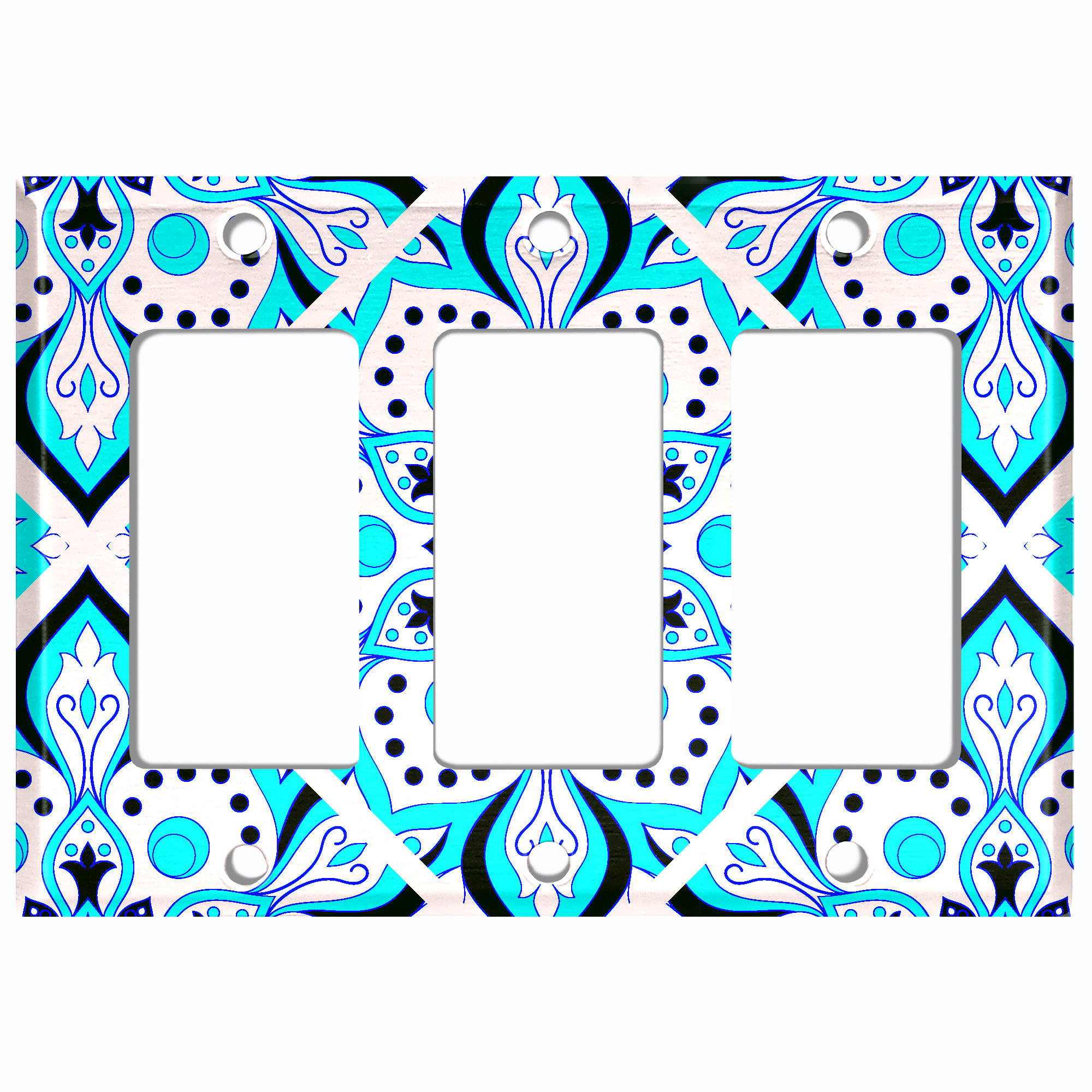 WorldAcc 3-Gang Decorator Wall Plate | Wayfair