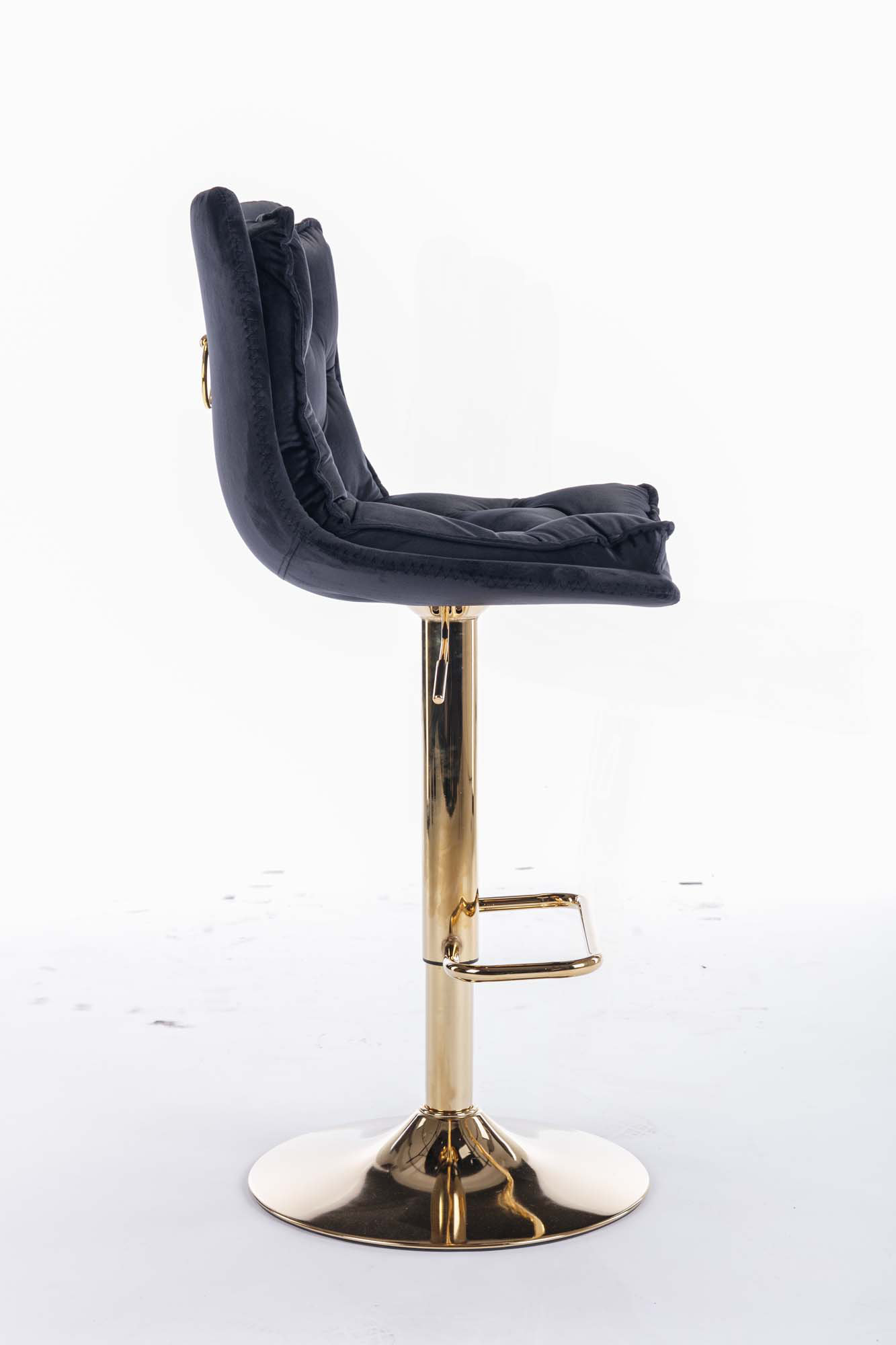 Latitude Run® Set of 2 Bar Stools,with Chrome Footrest and Base Swivel ...