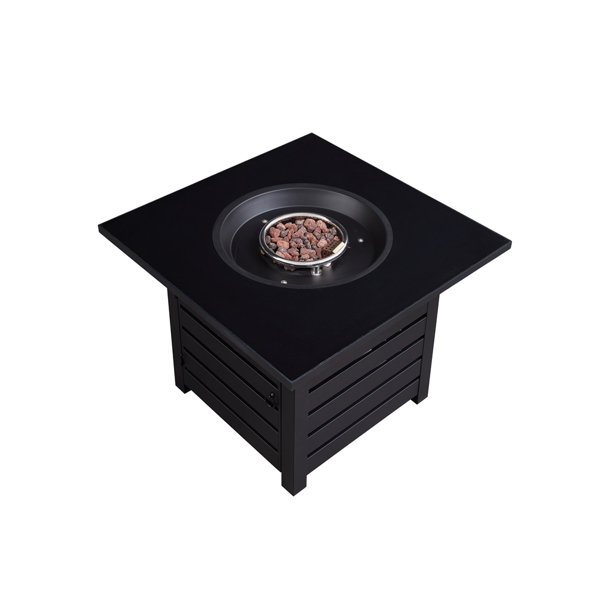 Tandoori Fire Pit Table, 32-inch Square 50,000 BTU Auto-Ignition ...