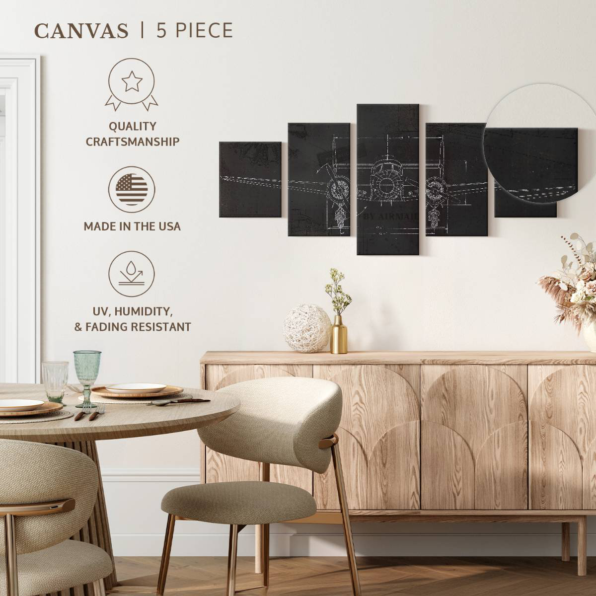 Ebern Designs Plane Wings Blueprint | Wayfair