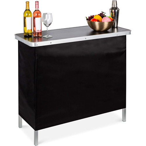 Arlmont & Co. Lecil Metal Bar Counter | Wayfair