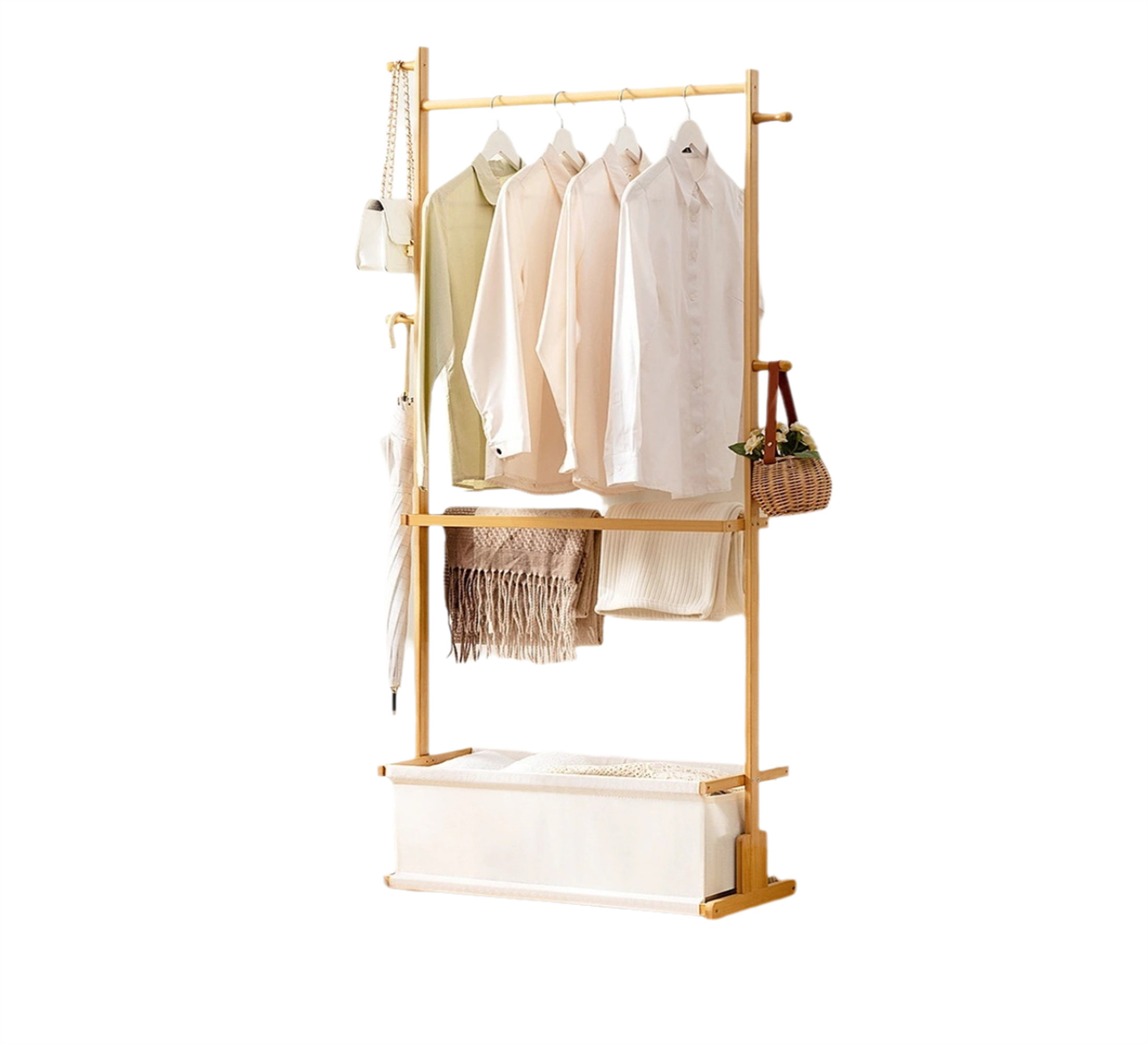 George Oliver Cloak Rack Bedroom Vertical Simple Hanging Rackss | Wayfair