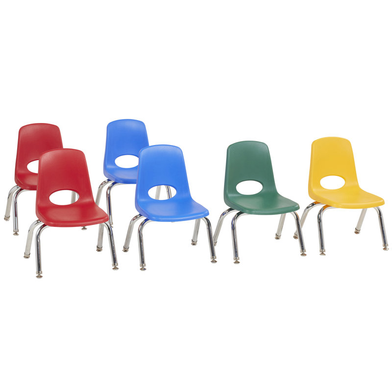 Factory Direct Partners Stacking Classroom Chair ( Set of 6 ) & Reviews ...