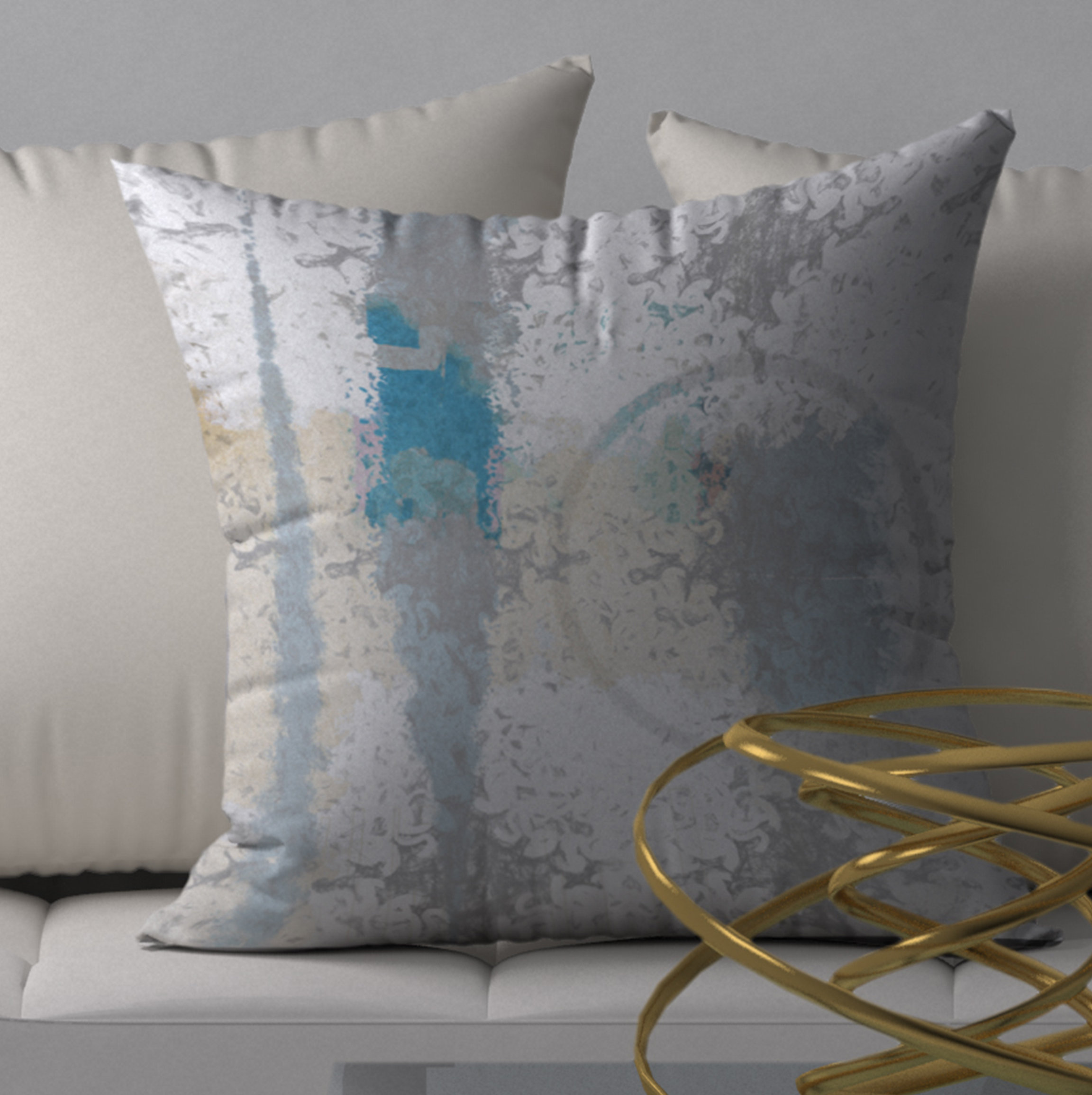 LeRoi Products Abstract Reversible Throw Pillow | Wayfair