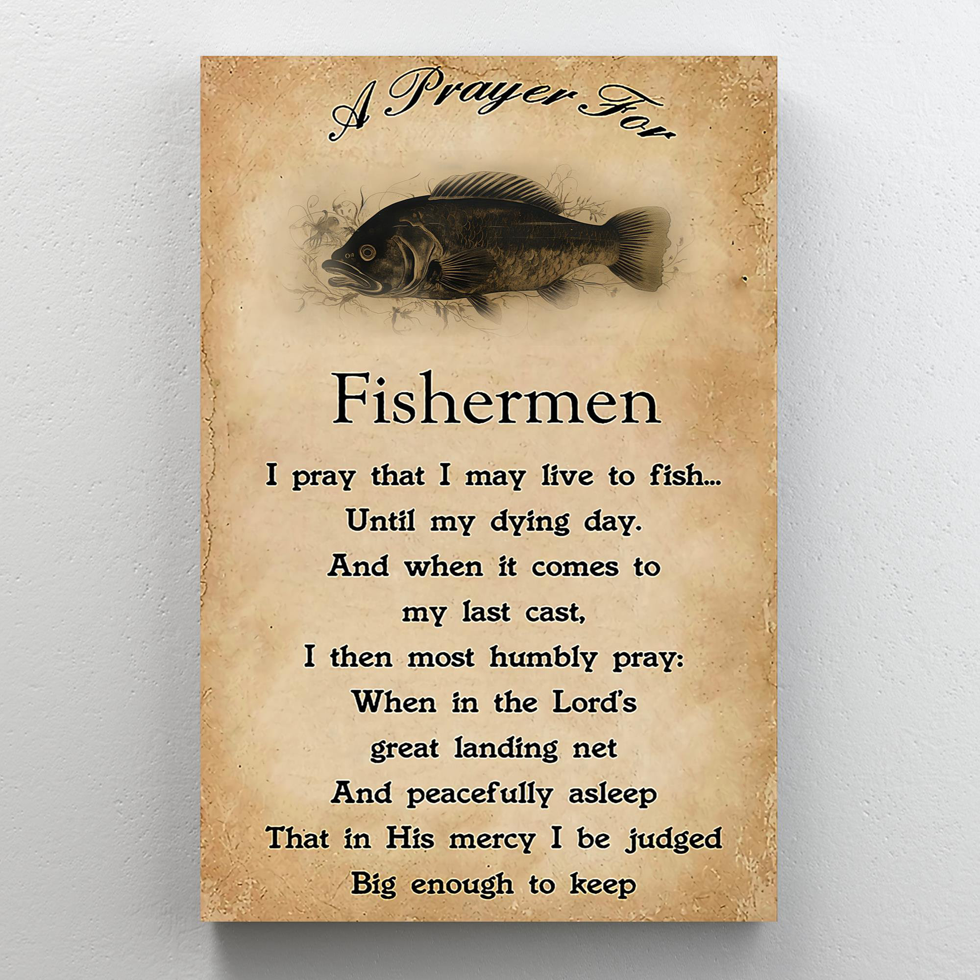 Trinx A Prayer For Fishermen - 1 Piece Rectangle Graphic Art Print On ...